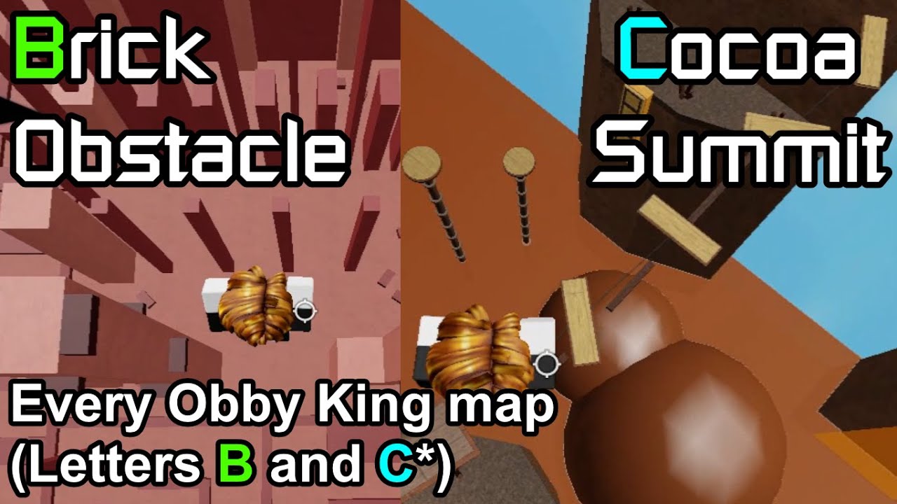 Beating Obby King Maps Letters B And C Youtube