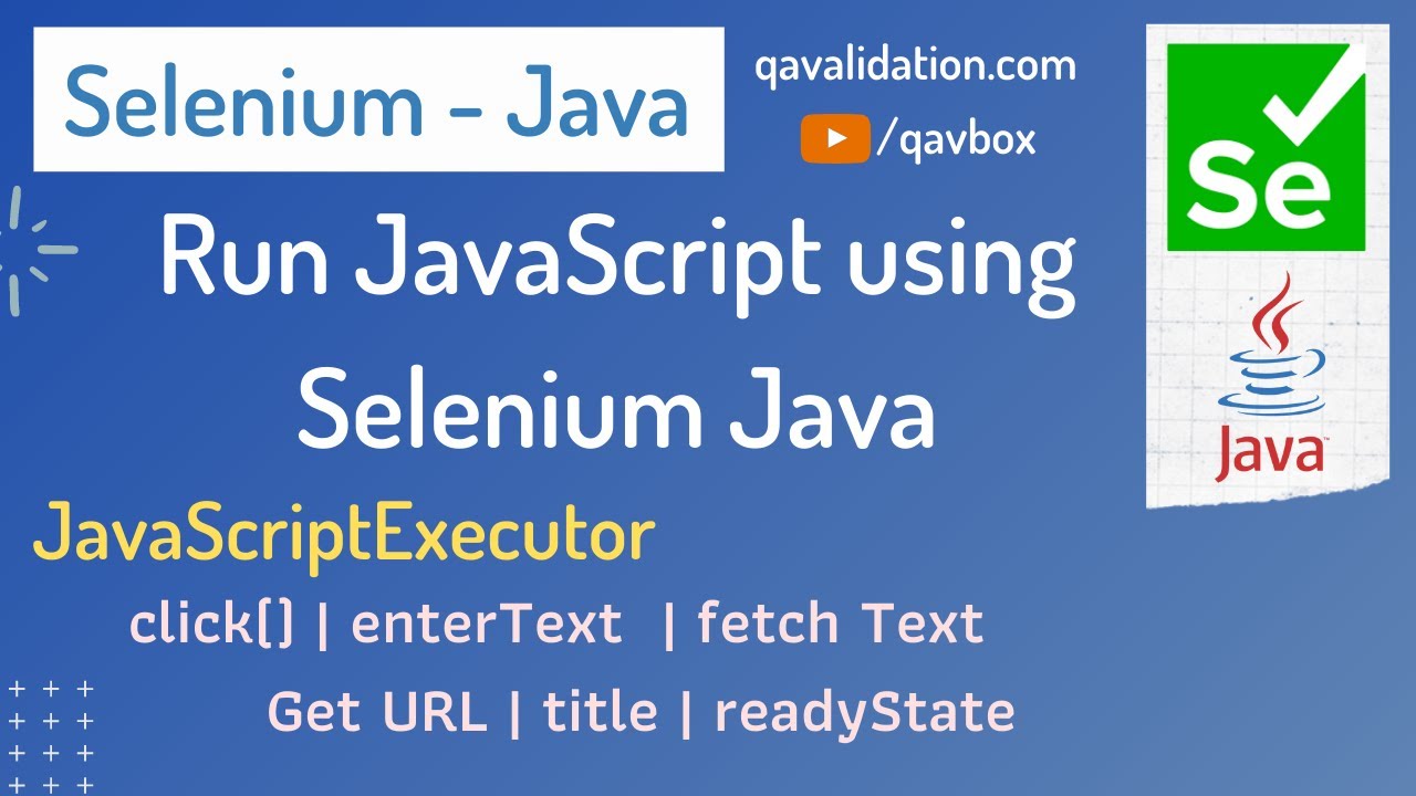 Run Javascript Using Selenium Java Javascriptexecutor Youtube