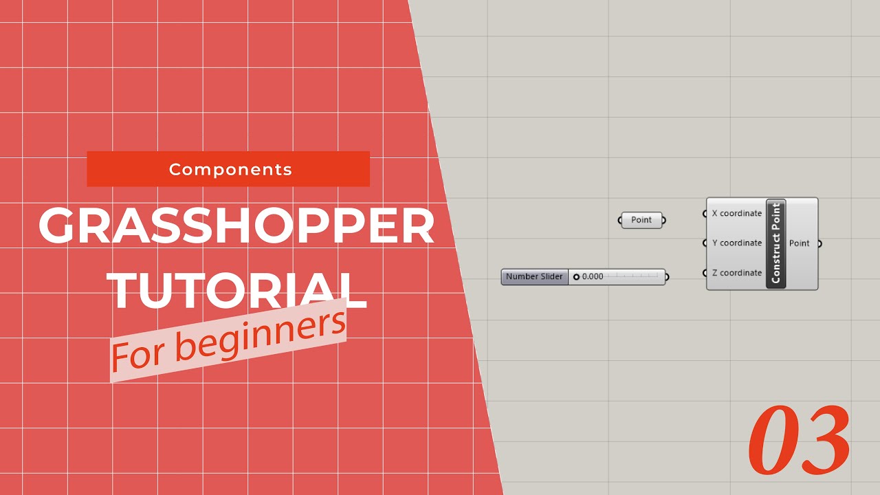 Grasshopper Tutorial For Beginners Components Youtube