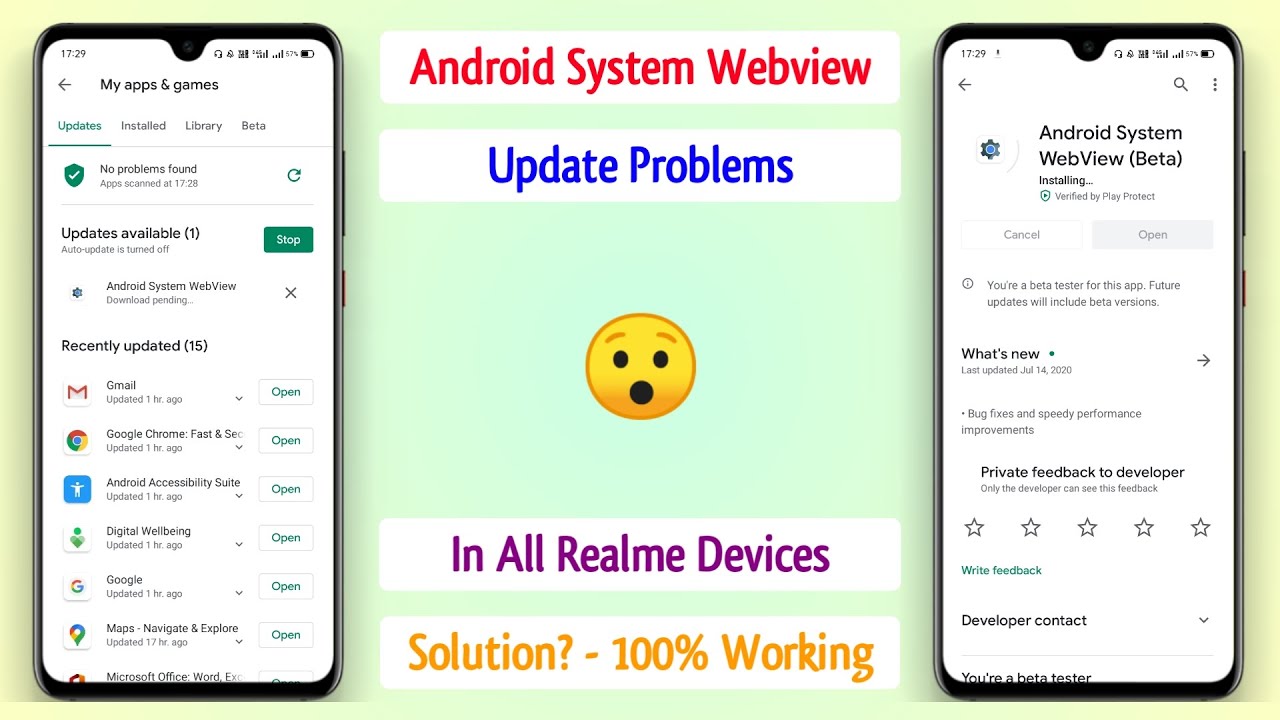 Android System Webview Update Problems In All Realme Devices How To