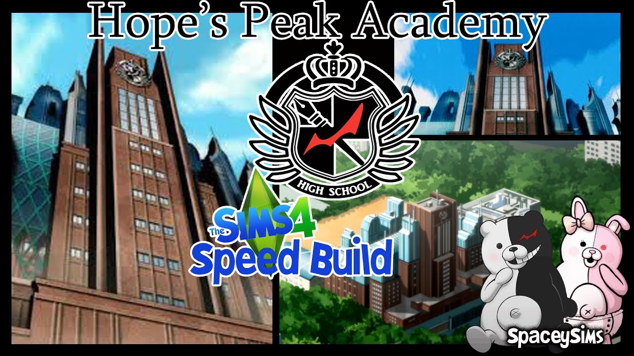 The Sims 4 Speed Build Hope S Peak Academy Part 5 Youtube