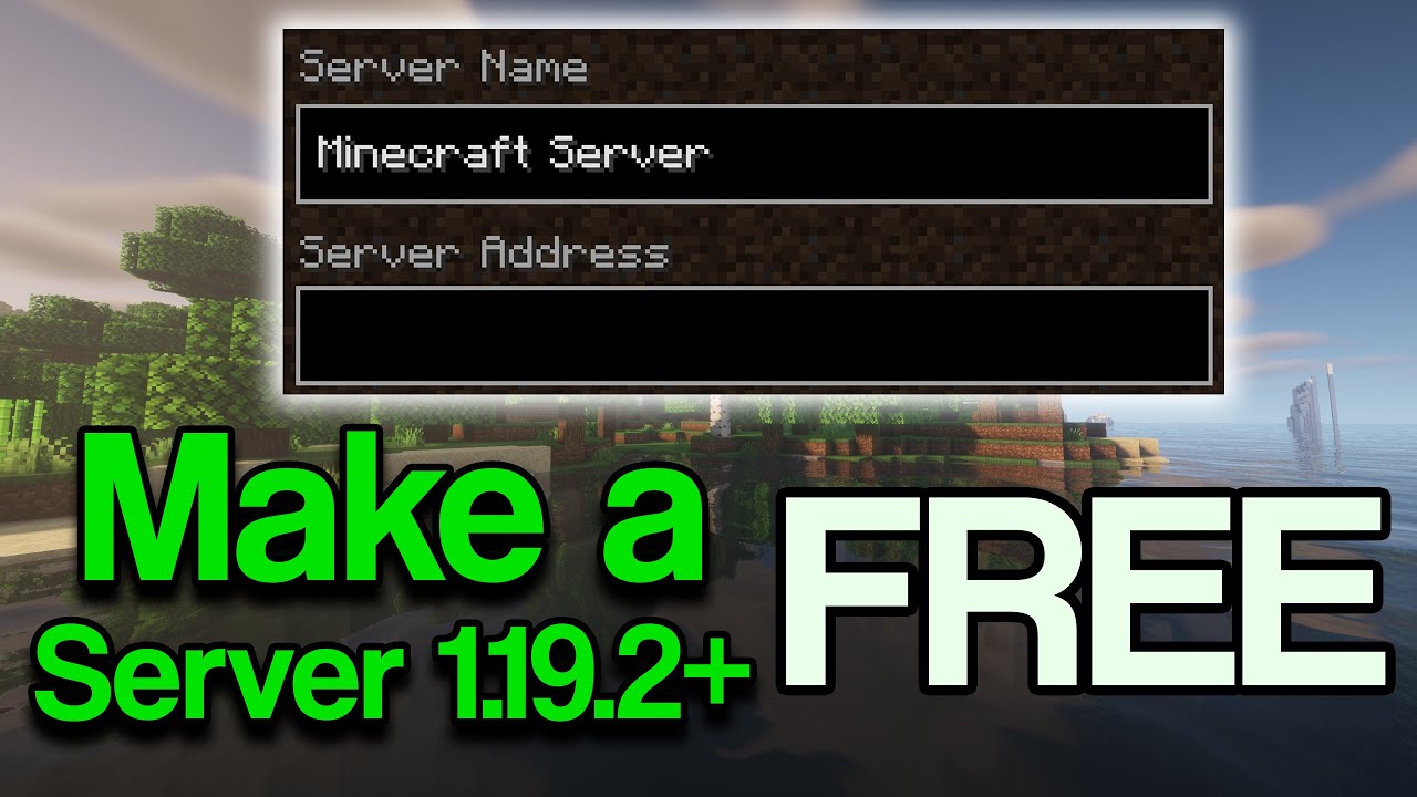 How To Make A Minecraft Server 1 19 2 Youtube