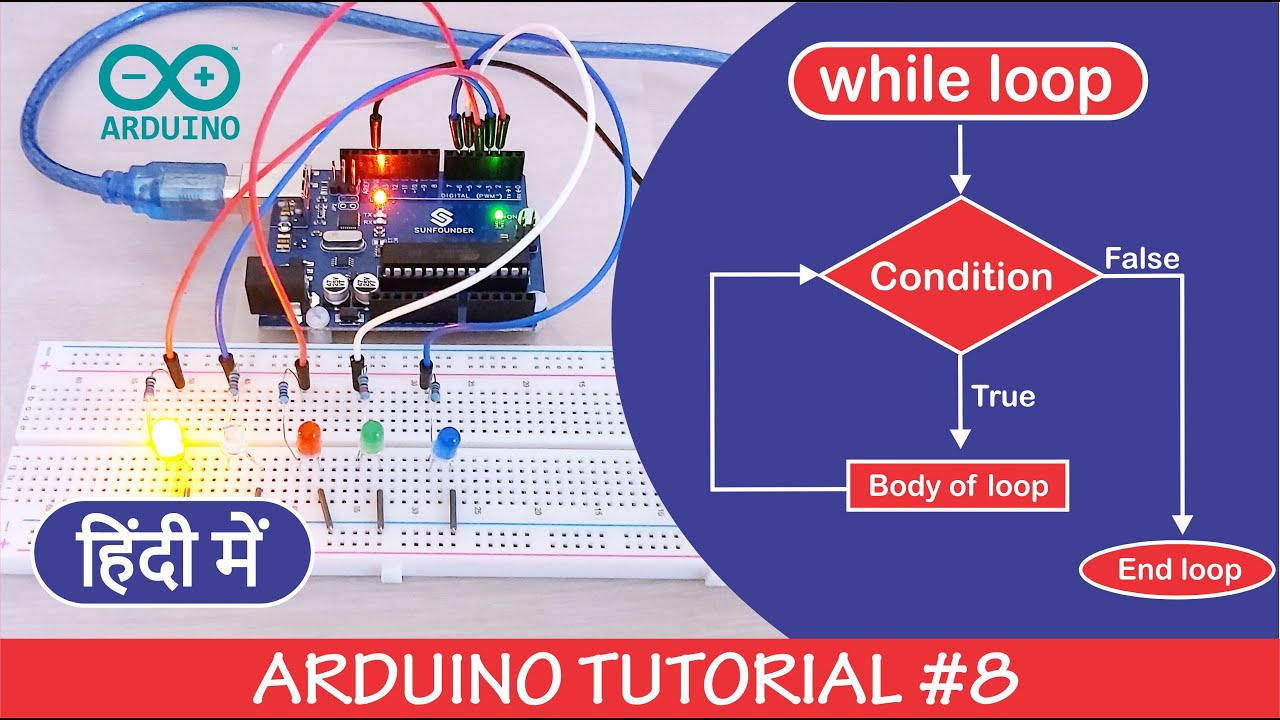 While Loop In Arduino Arduino Programming In Hindi Tutorial 8