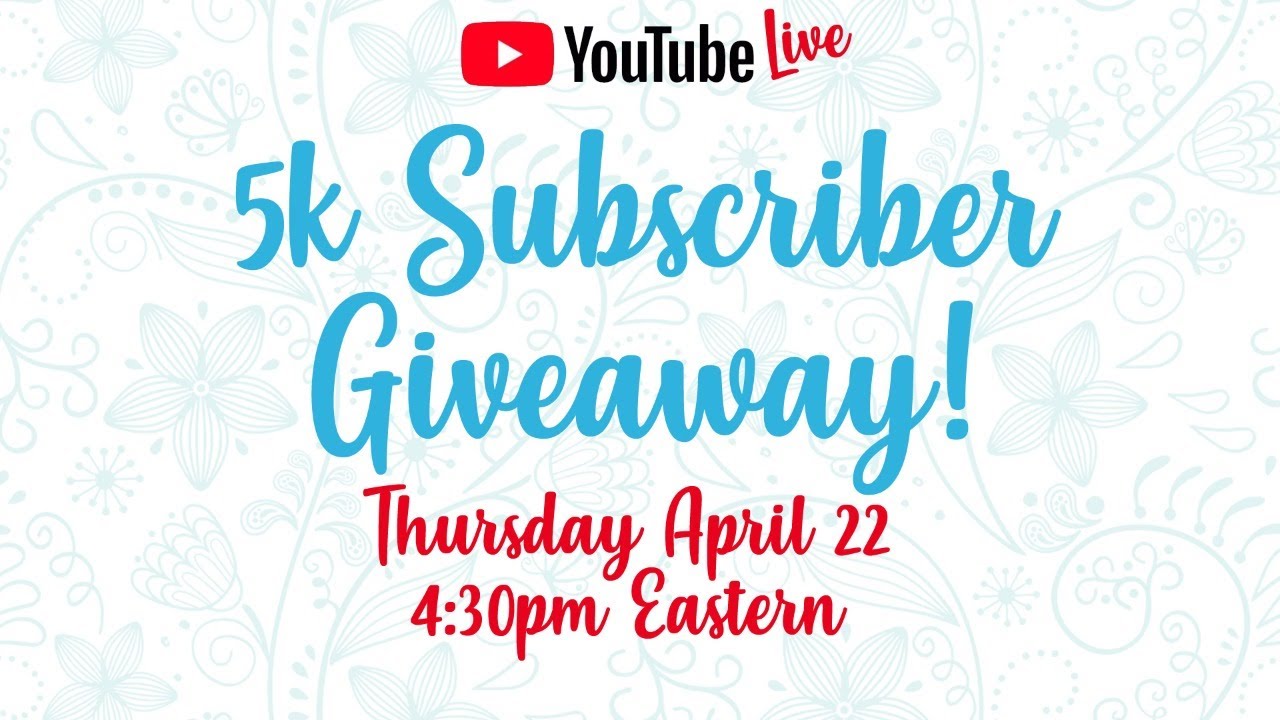5k Subscriber Giveaway Celebration Youtube