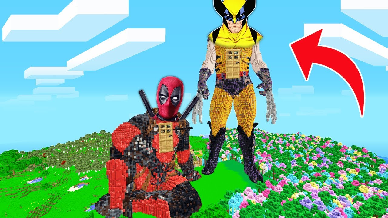 Deadpool Ve Wolveri̇ne İçi̇nde Yaşamak Minecraft Youtube