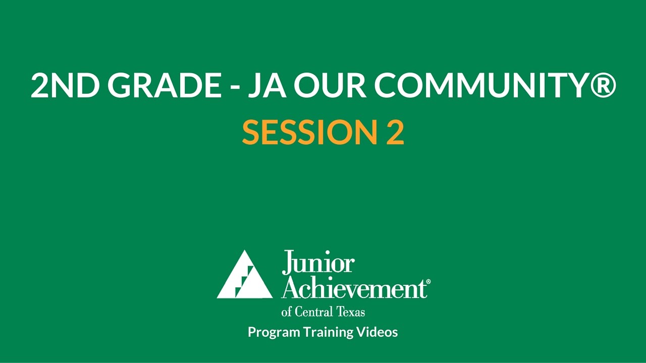 2nd Grade Ja Our Community Session 2 Youtube