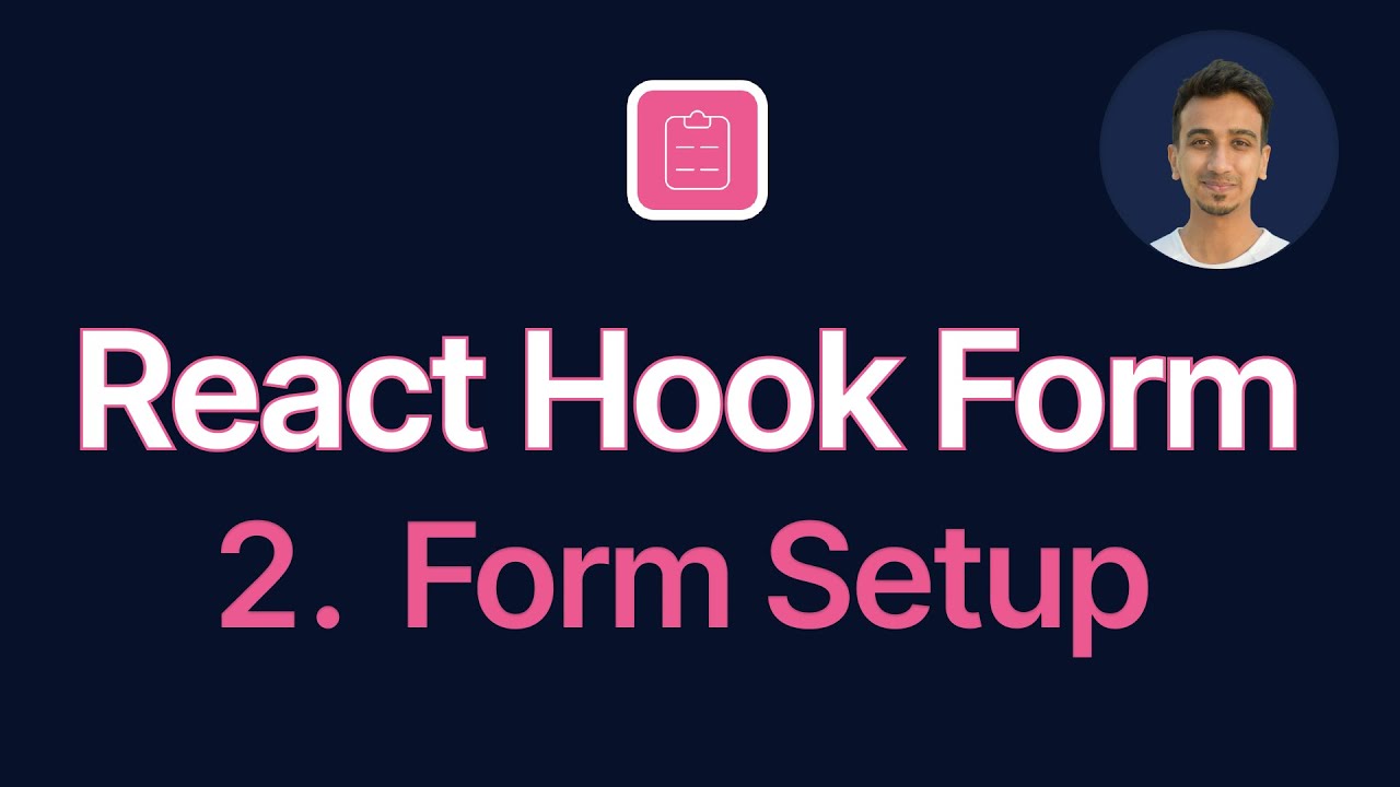 React Hook Form 2 Form Setup Youtube