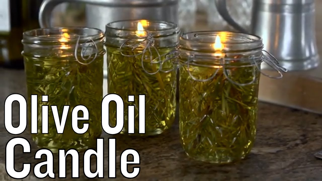 How To Make An Olive Oil Candle Youtube