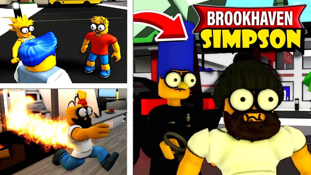 Les Simpson Plus Debile Que Jamais Dans Brookhaven Rp Fun Story