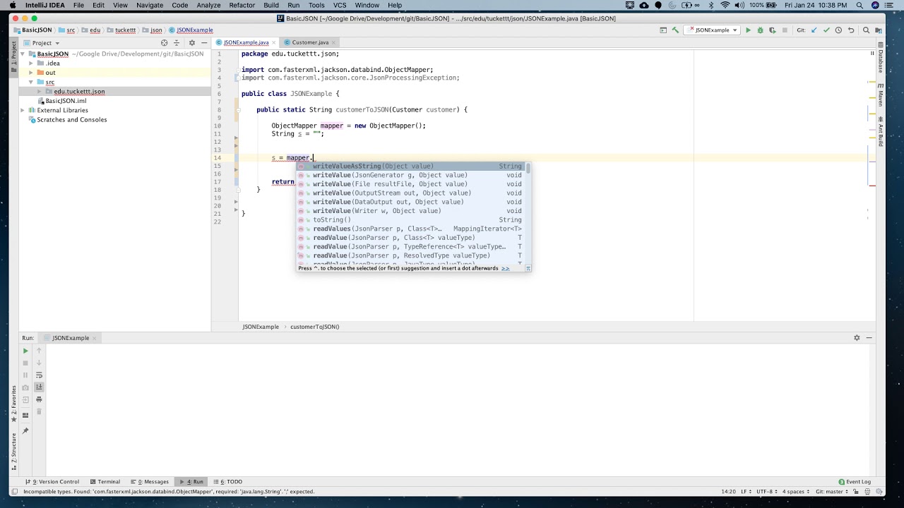Json Example Youtube