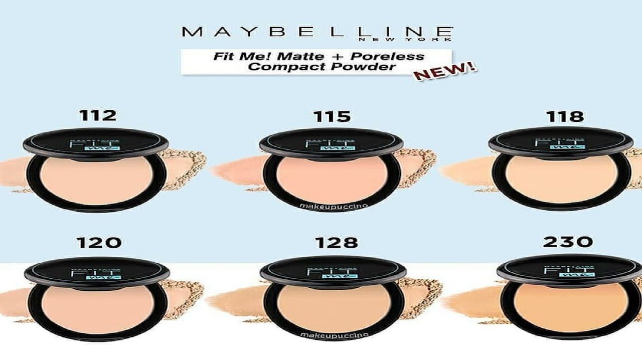 Shades Of Maybelline Fit Me Compact Powder For All Skin Tones 2021