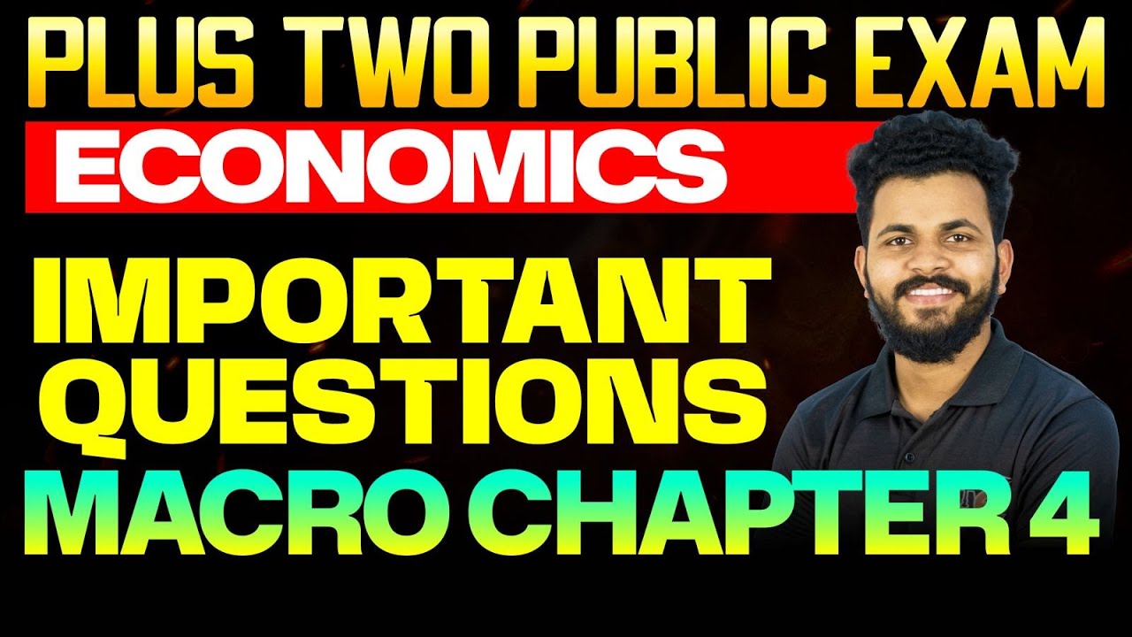 Plus Two Economics Important Questions Macro 4 Eduport Youtube