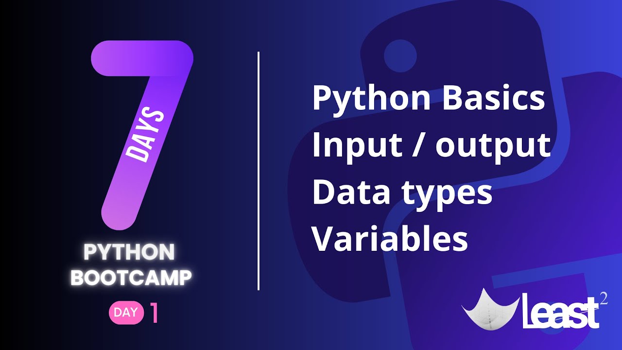 Python Bootcamp Day 01 Youtube