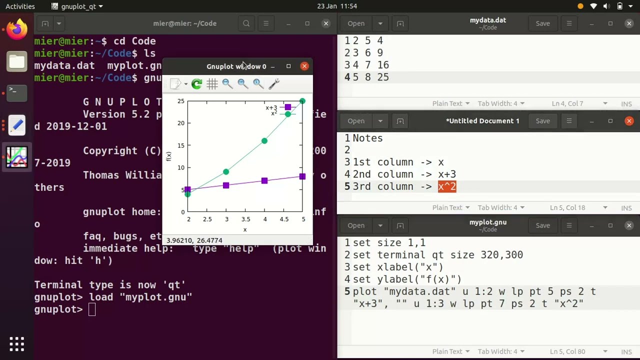 Gnuplot 5 Plot Multiple Curves Youtube