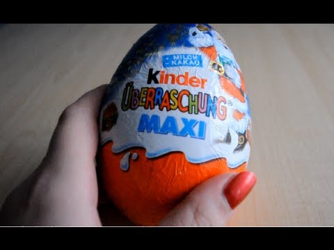Asmr Unwrapping A Kinder Surprise Egg Maxi Read Description Youtube