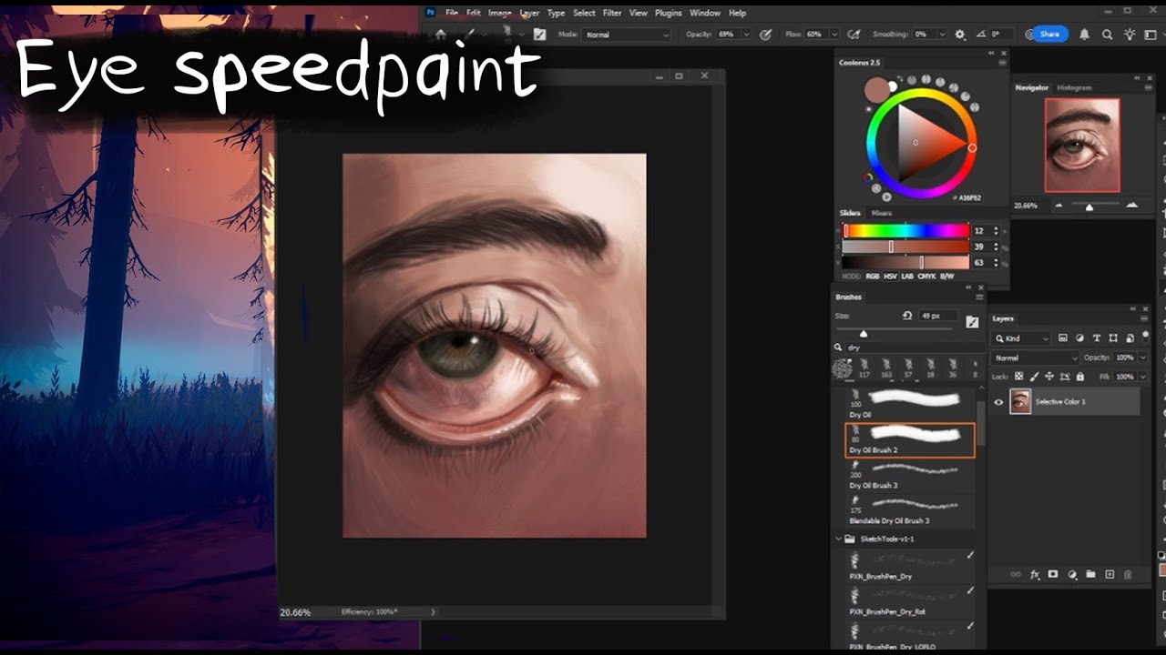 Eye Speedpaint ö ö Youtube