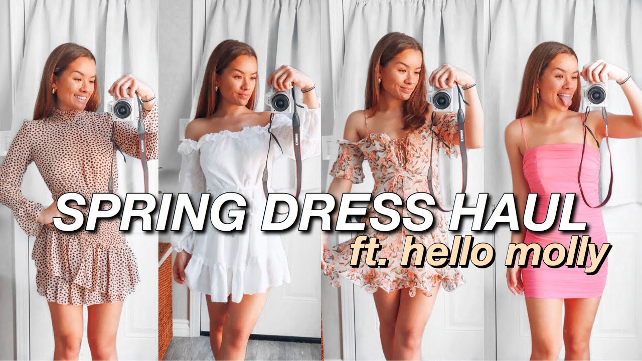 Huge Hello Molly Dress Try On Haul The Prettiest Spring Dresses