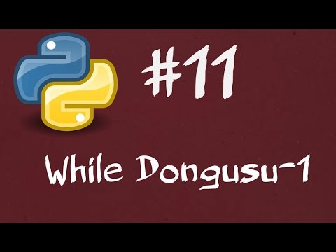 Python3 Dersleri 11 While Döngüsü Youtube