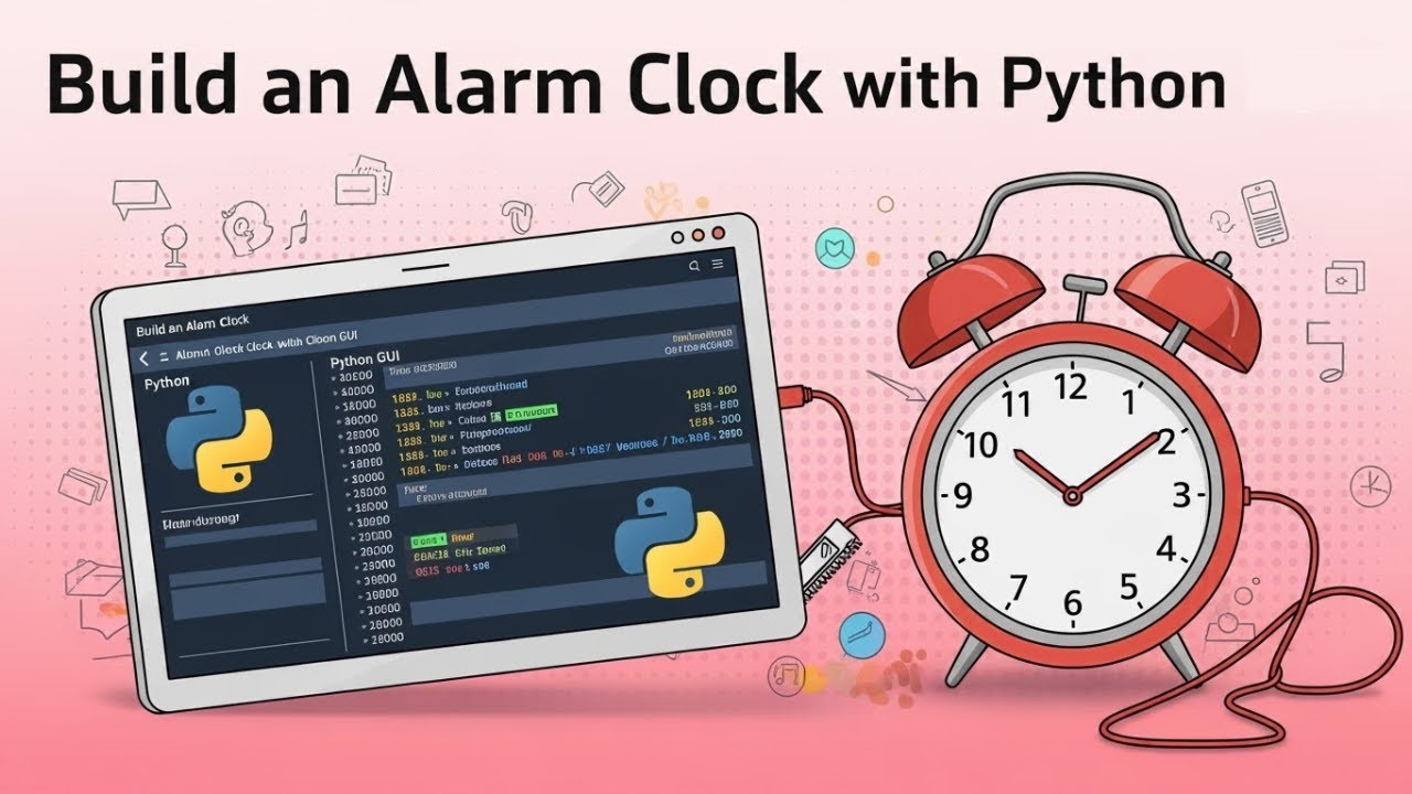 Build An Alarm Clock App In Python вџ Python Project For Beginners