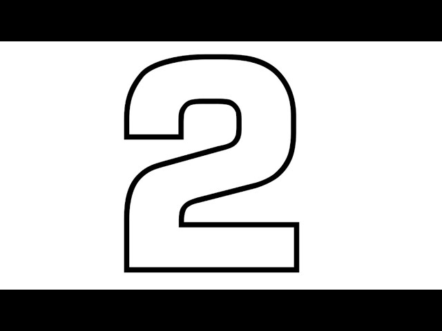How To Draw Cartoon Number 2