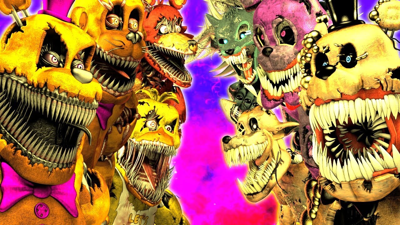 Sfm Fnaf Twisted Vs Demented V2 Youtube