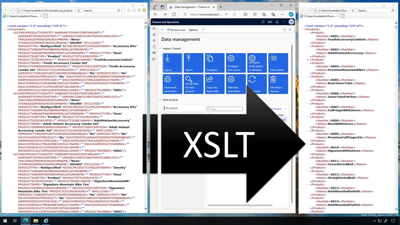 Dynamics 365 Scm Transform Xml Entity Export Using Xslt Youtube