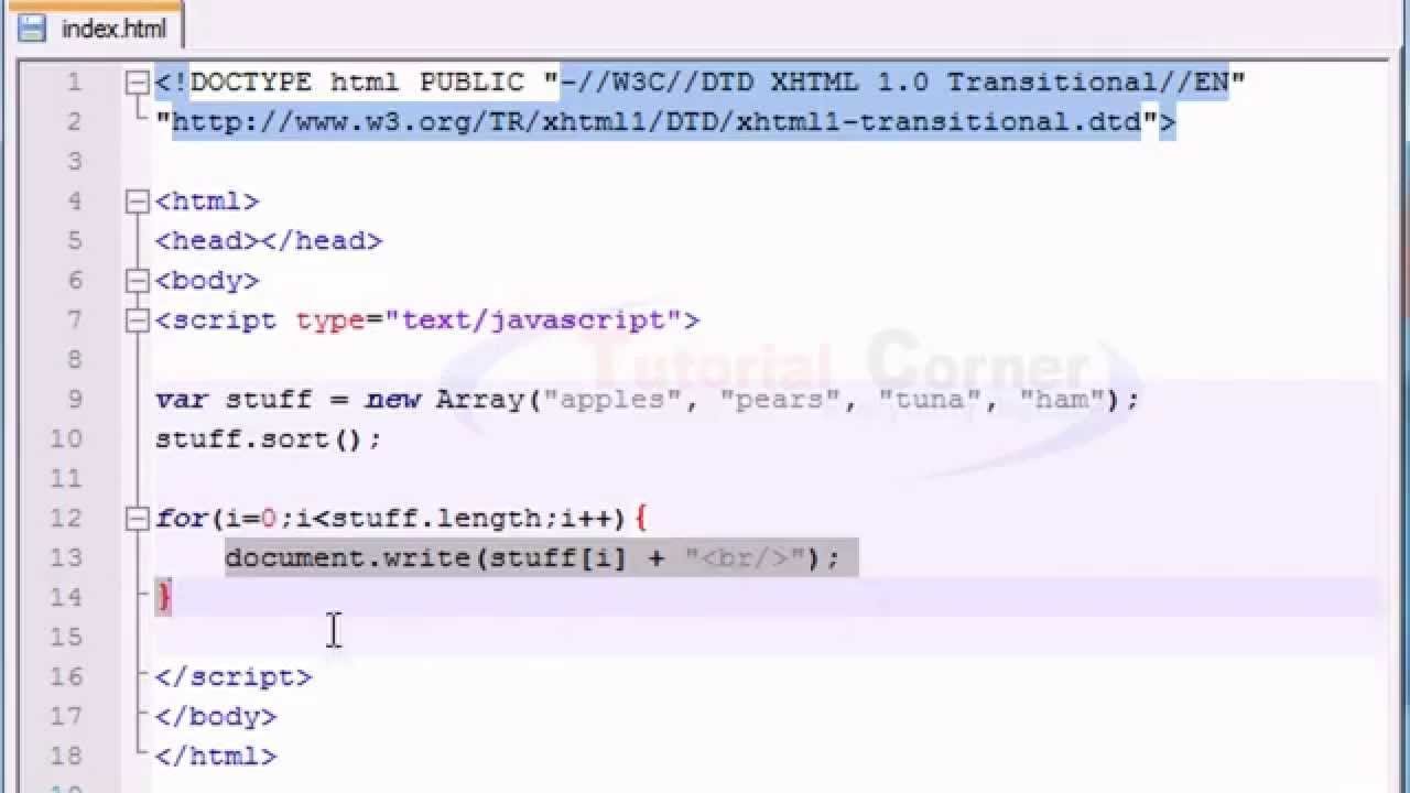 Javascript Video Tutorial 34 40 Cool Technique To Print Array