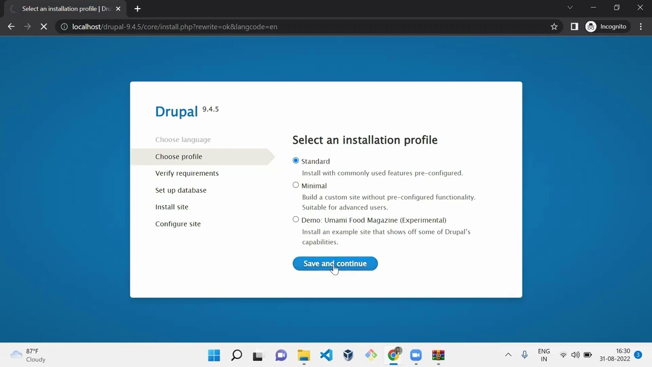 How To Install Drupal 9 Youtube