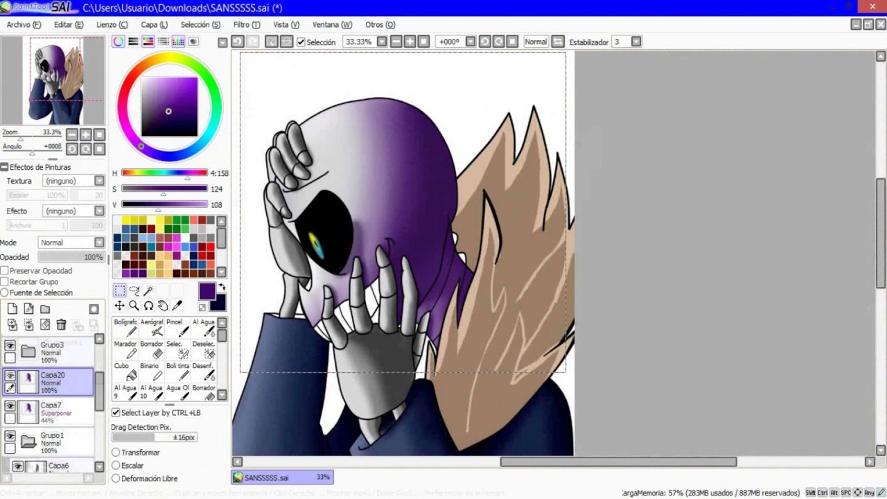 Speedpaint 10 Undertale Sans Kid No More Reset Youtube