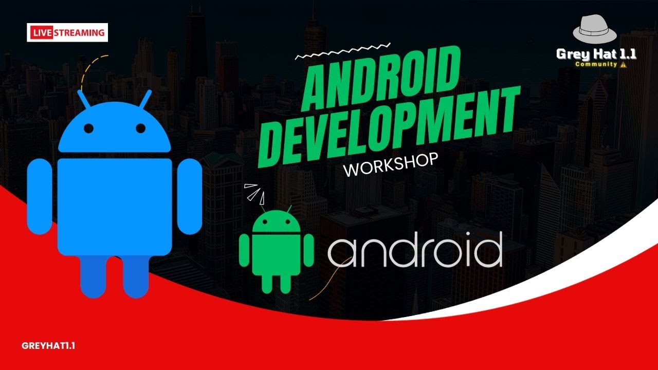 Android Development Workshop Live Java Android Studio Youtube
