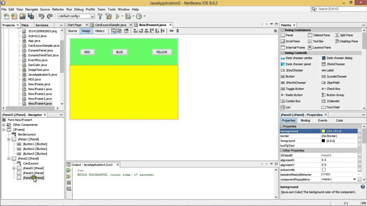 How To Use Cardlayout In Java Youtube