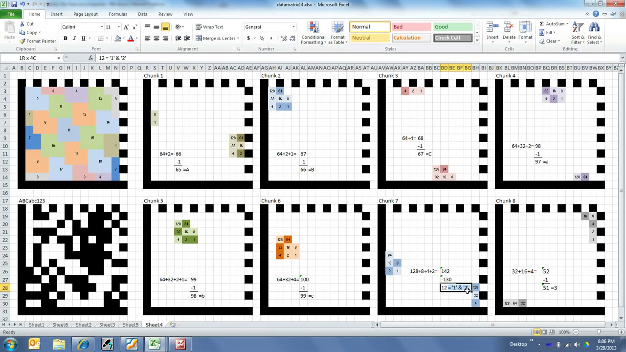 How To Decode A Datamatrix By Hand Youtube