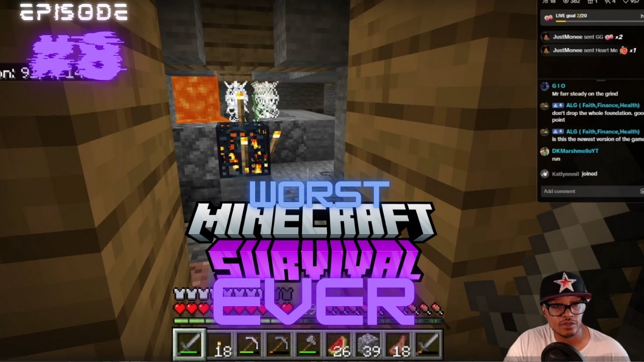 Worst Minecraft Survival Play Ever Episode 8 Got A Lot To Learn