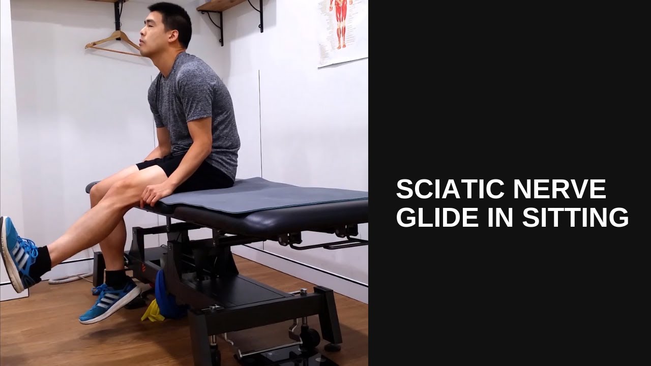 Sciatic Nerve Glide In Sitting Youtube