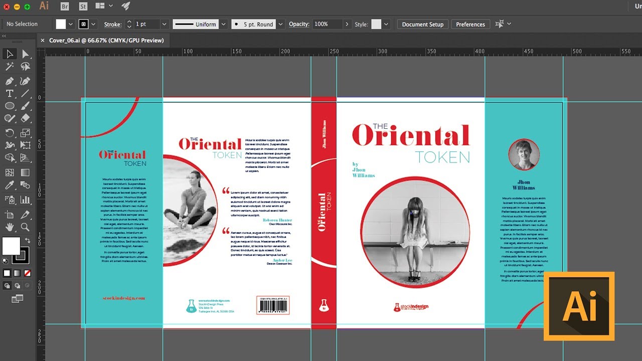 Adobe Illustrator Book Cover Template