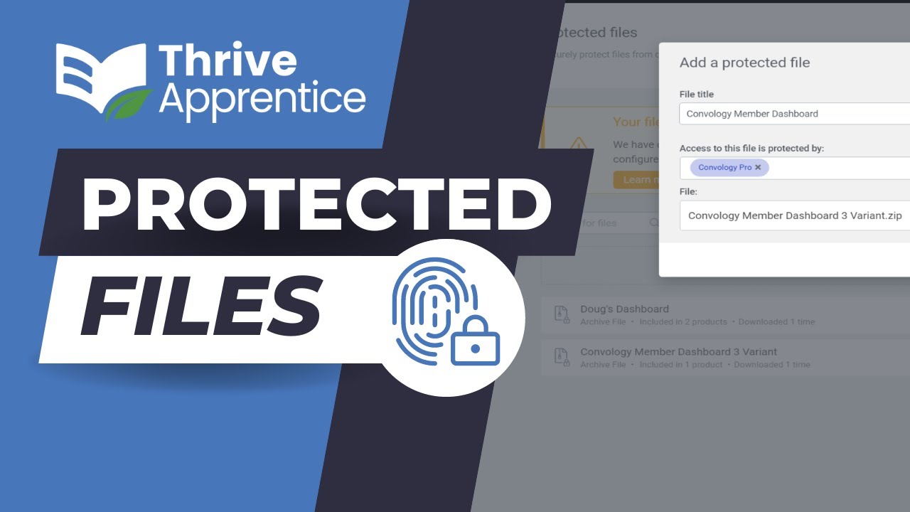 Thrive Apprentice Protected File Storage Youtube