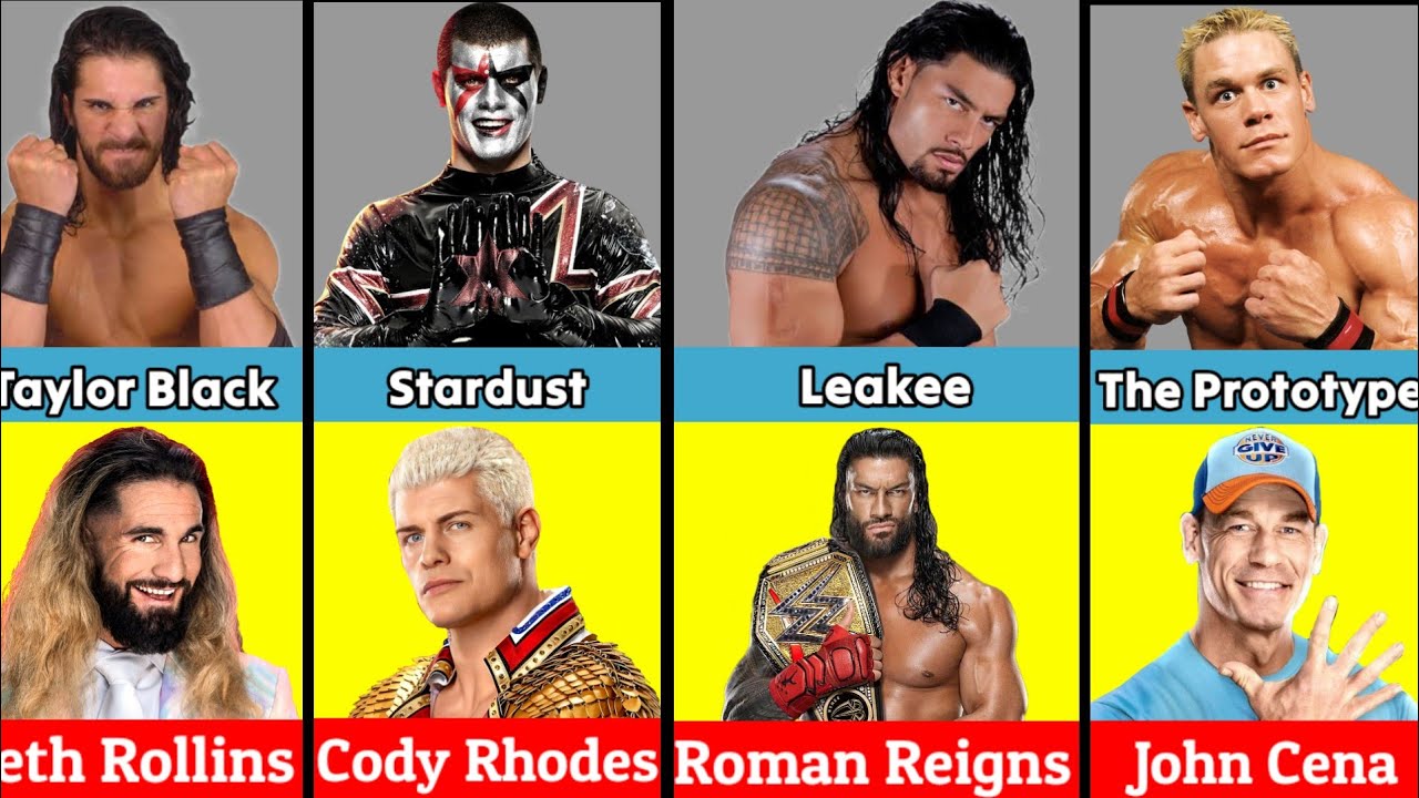 Names Changes Of Wwe Male Female Superstars Wwe Wrestlers Names