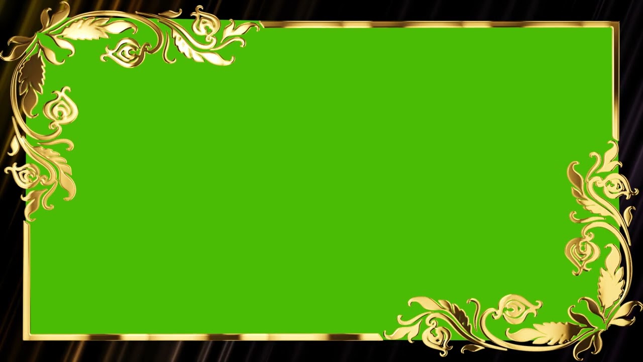 Gold Frame Wedding Green Screen Video Effect Hd Youtube