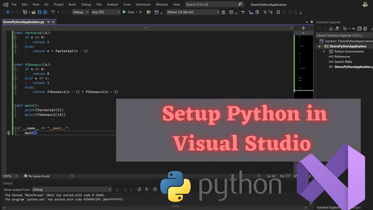 How To Start Python Project In Visual Studio Printable Forms Free Online
