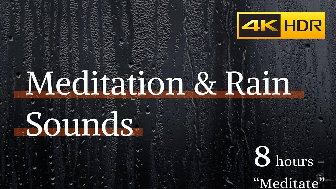 Rain Sounds For Sleeping And Meditation Dark Screen Youtube
