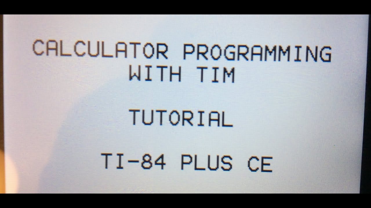 Calculator Programming Tutorial Youtube