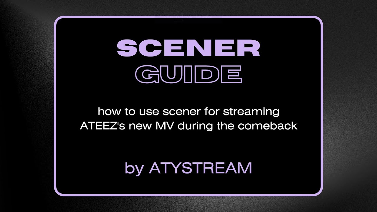 Scener Streaming Guide Youtube