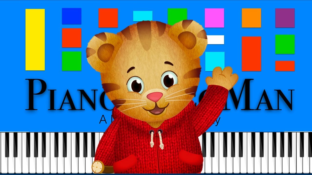 Daniel Tiger S Neighborhood Theme Song Slow Easy Medium Piano 4k