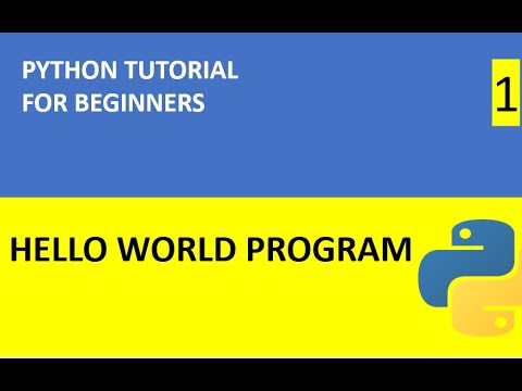 Python Tutorial Part 1 Hello World Program In Python With Example