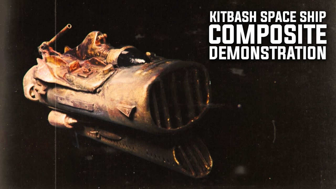 Kitbash Spaceship Composite Demonstration Youtube