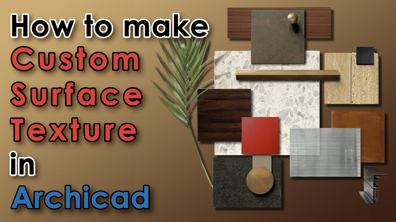 Archicad How To Make Custom Surface Texture 3 Different Surfaces