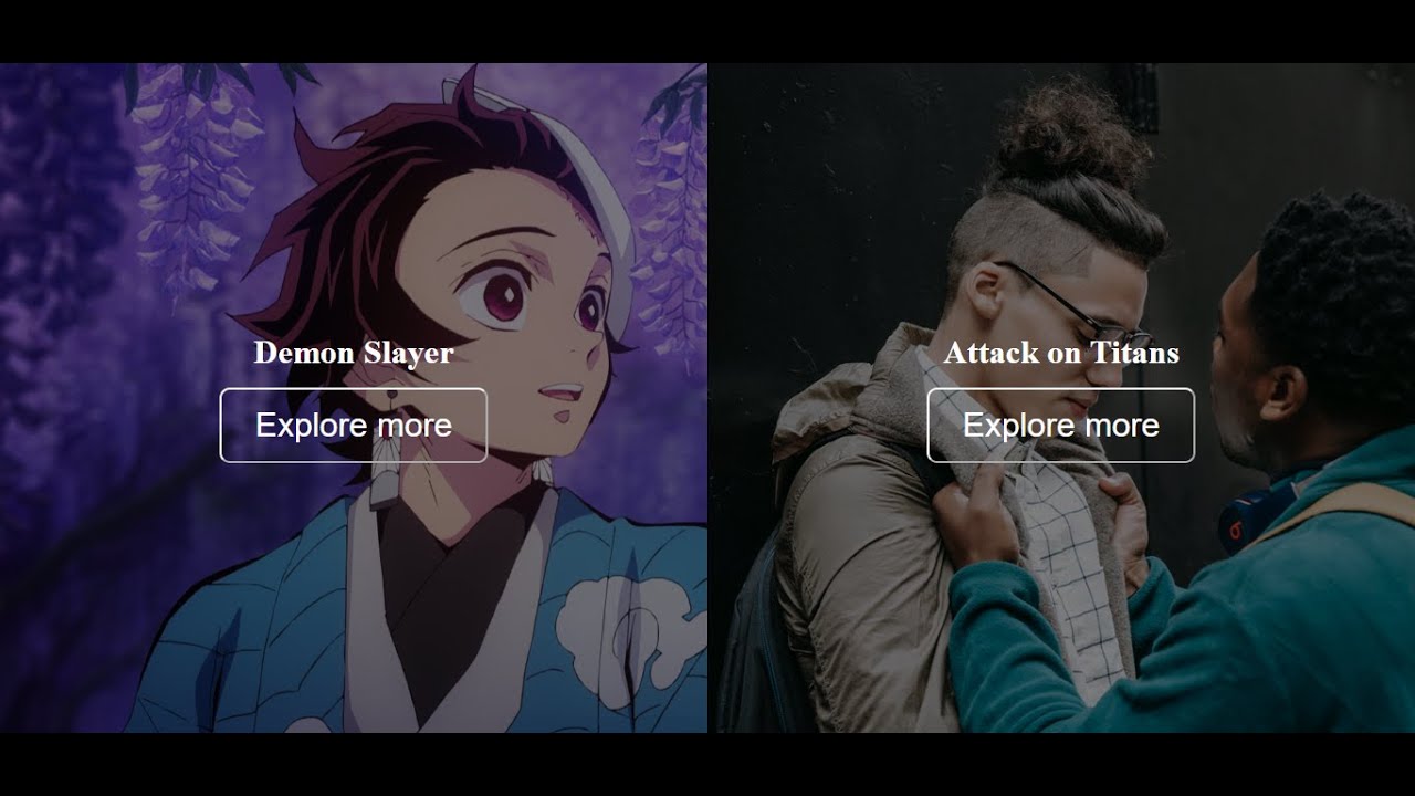 Split Screen Hover Effect Using Css Only Youtube