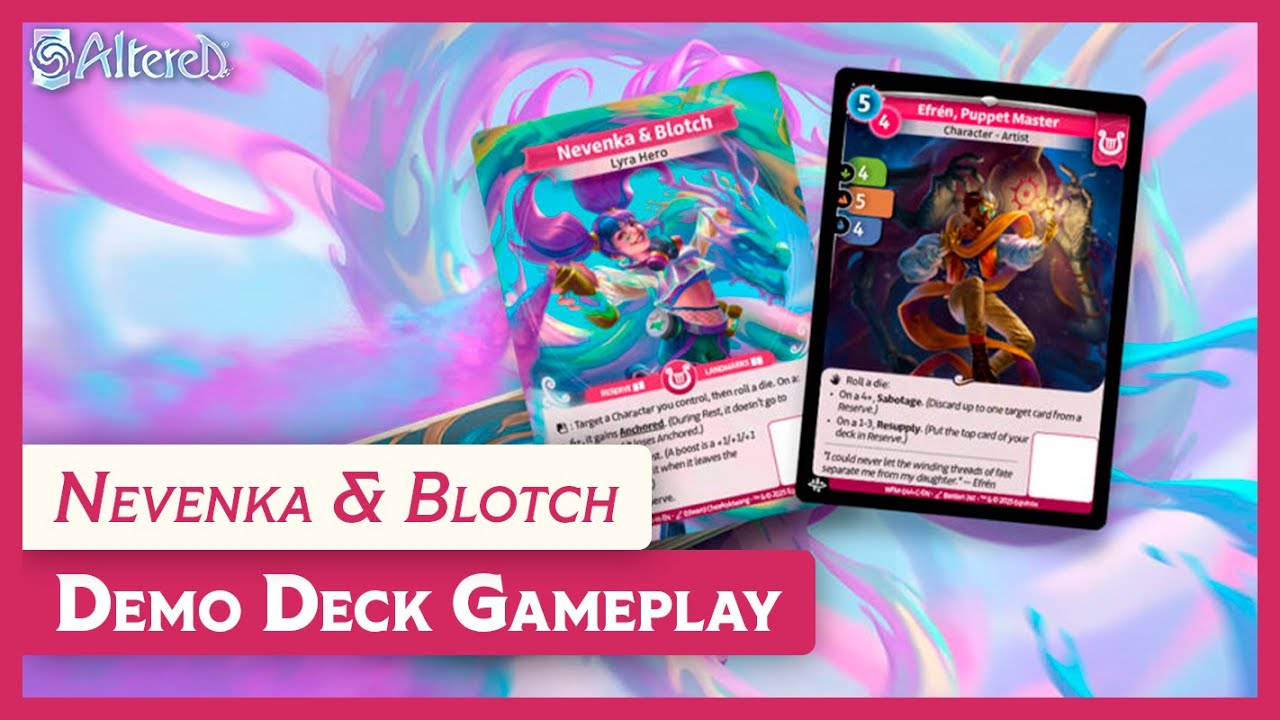 рџ пёџ Gameplay Demo Deck Set 3 Nevenka Blotch вђ Altered Tcg Youtube