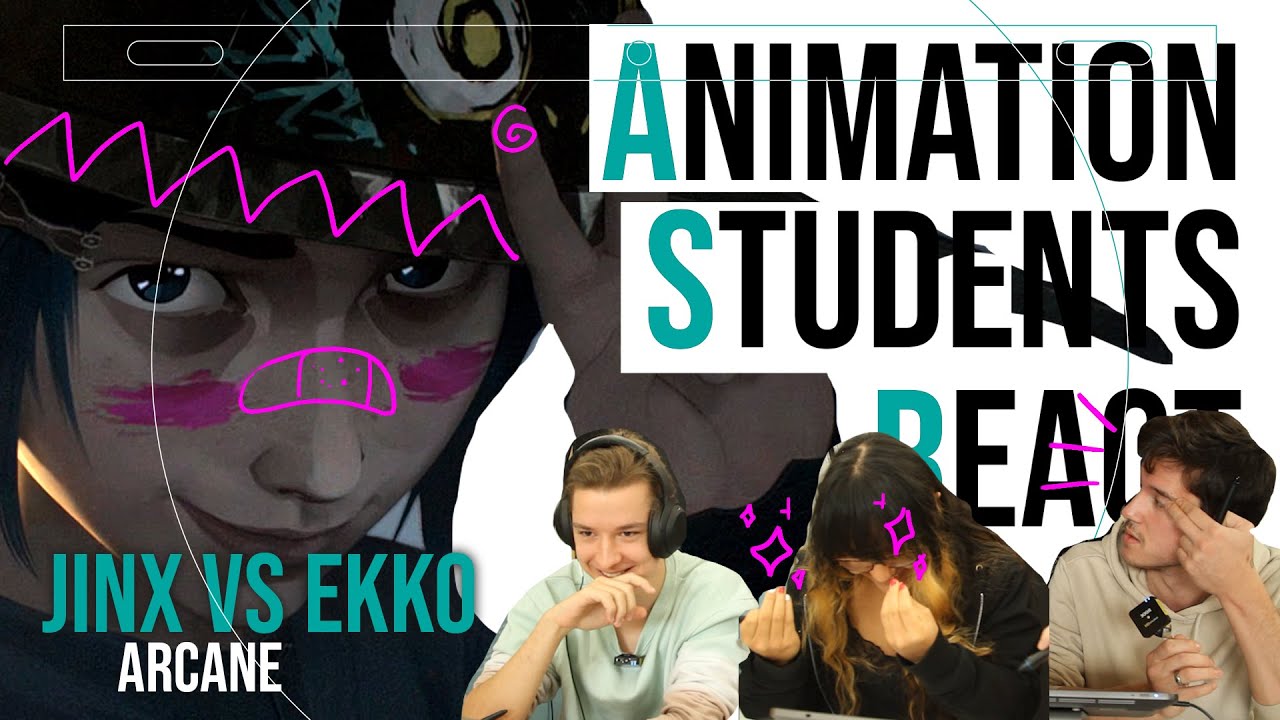 Animation Students React To Jinx Vs Ekko Arcane Youtube