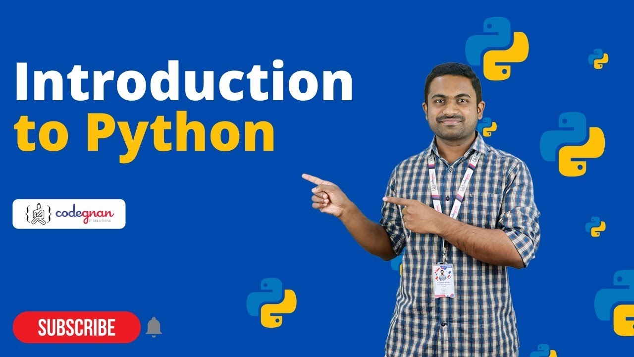 Introduction To Python Python Tutorials 2022 Codegnan Youtube
